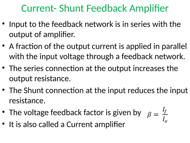 Unit - V feedback amplifiers and oscillator | PPT