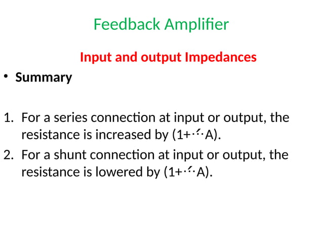 Unit - V feedback amplifiers and oscillator | PPT