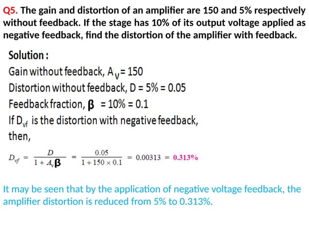 Unit - V feedback amplifiers and oscillator | PPT