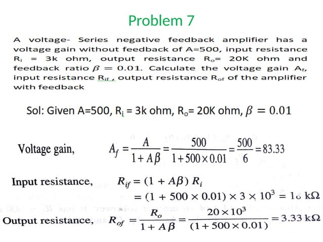 Unit - V feedback amplifiers and oscillator | PPT