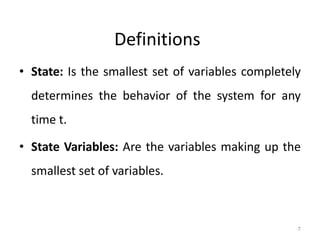 UNIT-V-PPT state space of system model .ppt