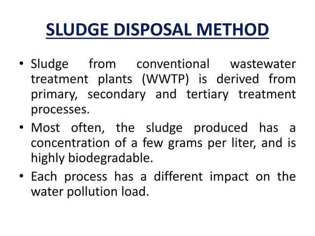 UNIT-V- SLUDGE TREATMENT AND DISPOSAL.pptx | Home & Garden