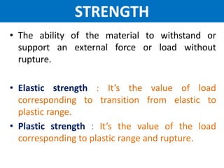 UNIT- V ---TESTING OF MECHANICAL PROPERTIES.pptx | Geology | Science