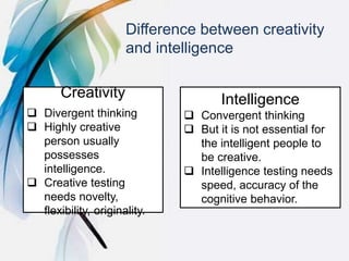 educational psychology - creativity | PPTX | Arts and Crafts | Hobbies ...