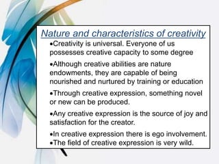 educational psychology - creativity | PPTX | Arts and Crafts | Hobbies ...