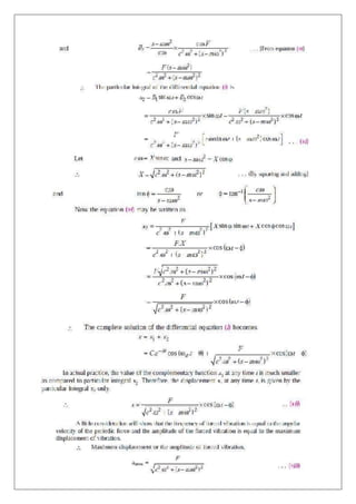 UNIT-5 VIBRATION NOTES- FREE -LONGITUDINAL VIBRATION | PDF