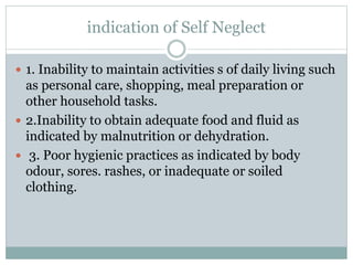 Unit vi elder abuse m.sc ii years chn | PPT