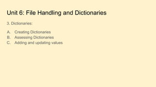 File handling in Python this PPT gives | PDF