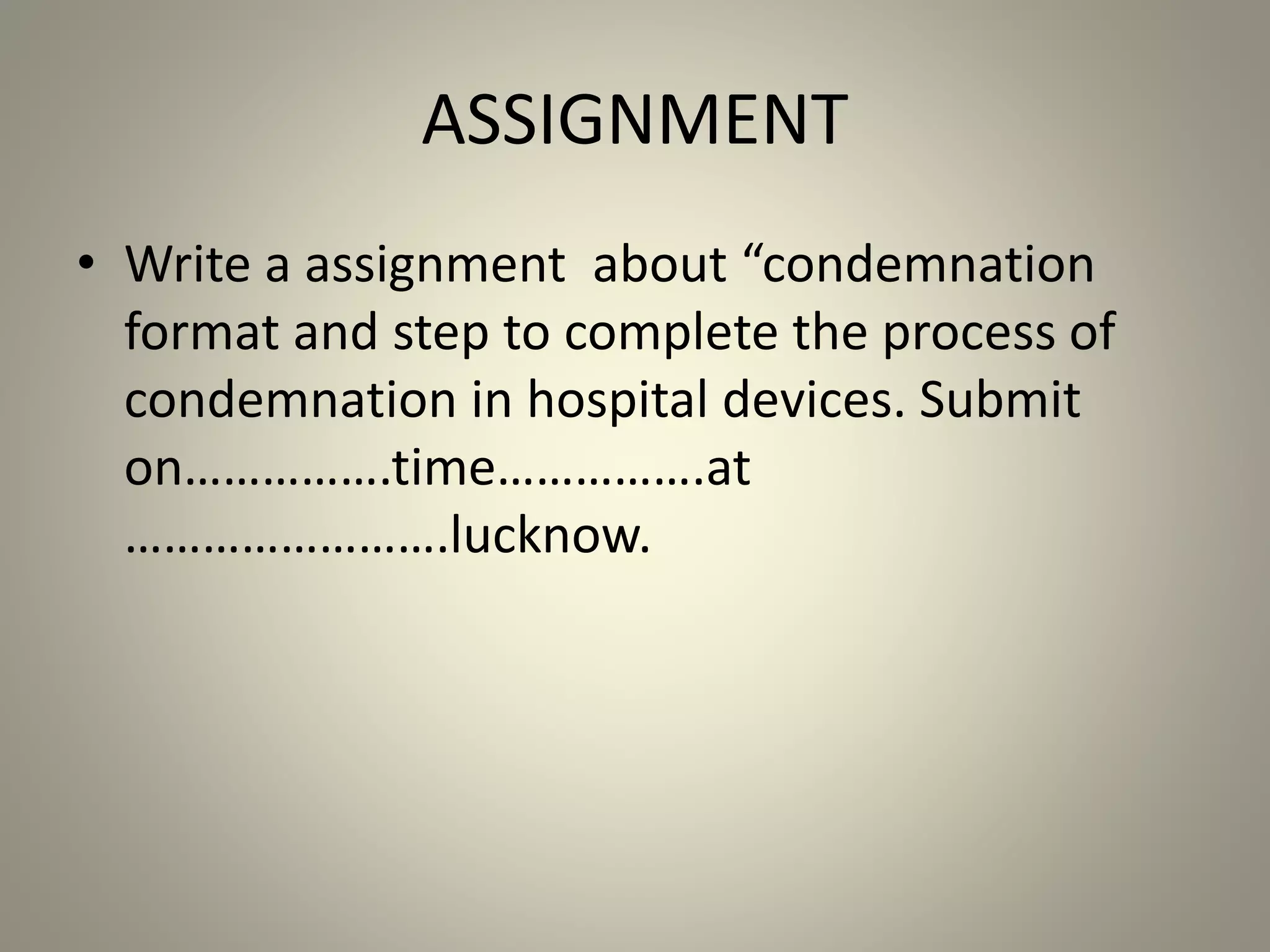 Unit vii condemnation process | PPTX