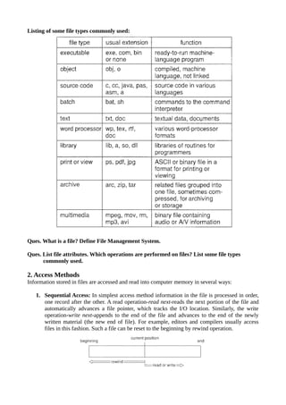 File Systems | PDF | Operating Systems | Computer Software and Applications