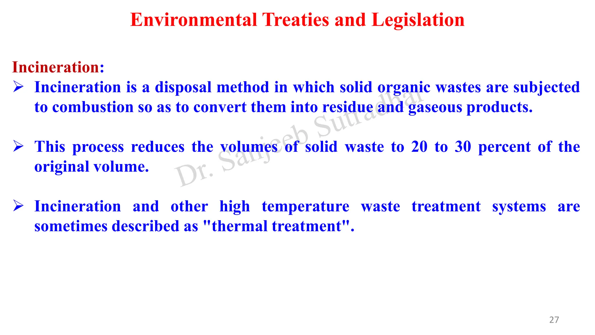 Environmental Treaties and Legislation.pptx | Environmental Services Industry | Industries