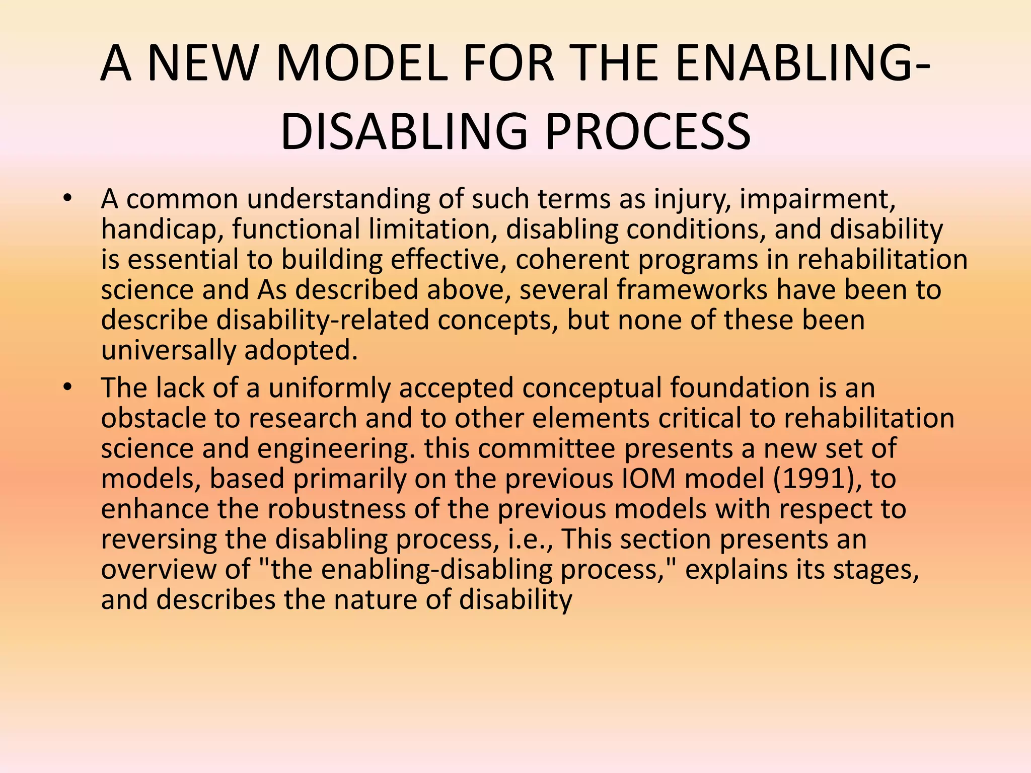 UNIT-VII model and methods of rehabilitation.pptx