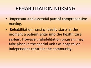 UNIT-VII model and methods of rehabilitation.pptx