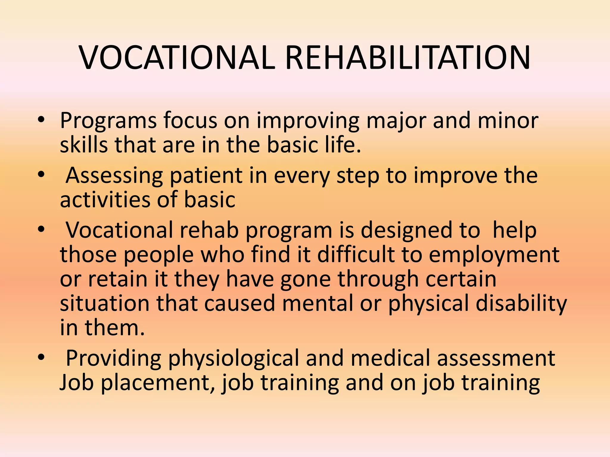 UNIT-VII model and methods of rehabilitation.pptx