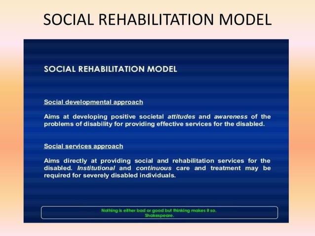 UNIT-VII model and methods of rehabilitation.pptx