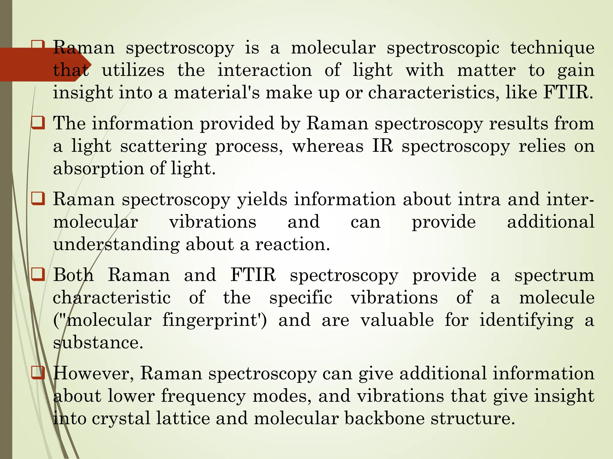 UNIT-VII Raman spectroscopy.pdf interpretation and introduction of ...