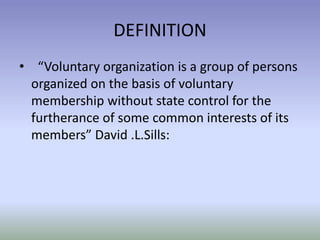 UNIT-VII ROLE OF VOLUNTARY ORGANIZATION IN REHABILITATION.pptx