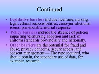 Unit vii tele nursing | PPT