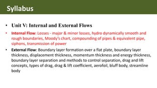 Fluid flow in Pipe_External and Internal | PPT