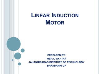 Unit v linear induction motor | PPTX