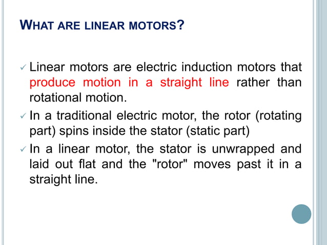 Unit v linear induction motor | PPTX