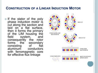 Unit v linear induction motor | PPTX