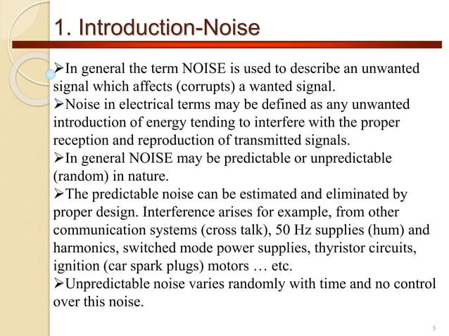 NOISE IN Analog Communication Part-1.ppt | Physics | Science