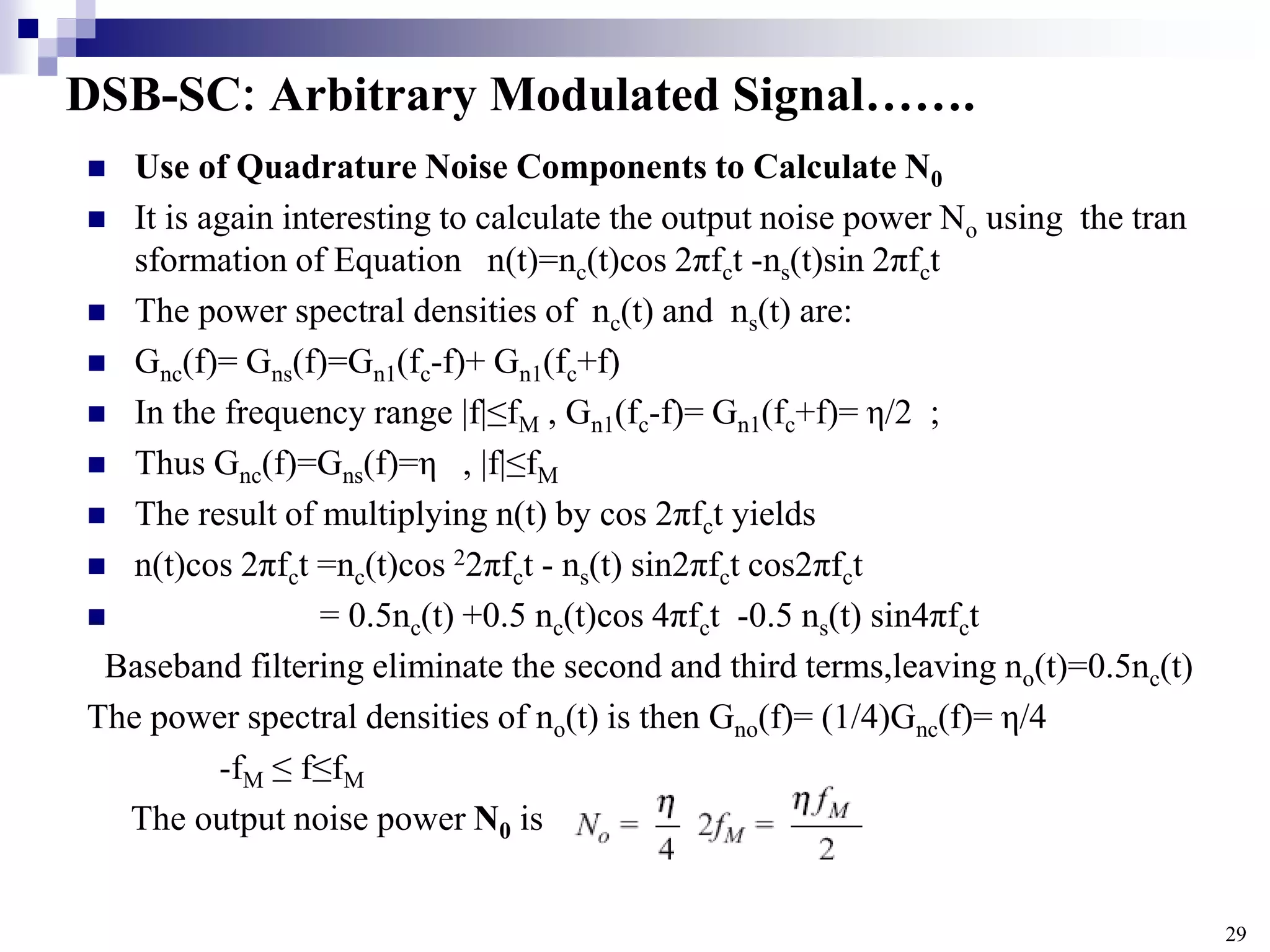 NOISE IN Analog Communication Part-2 AM SYSTEMS.ppt