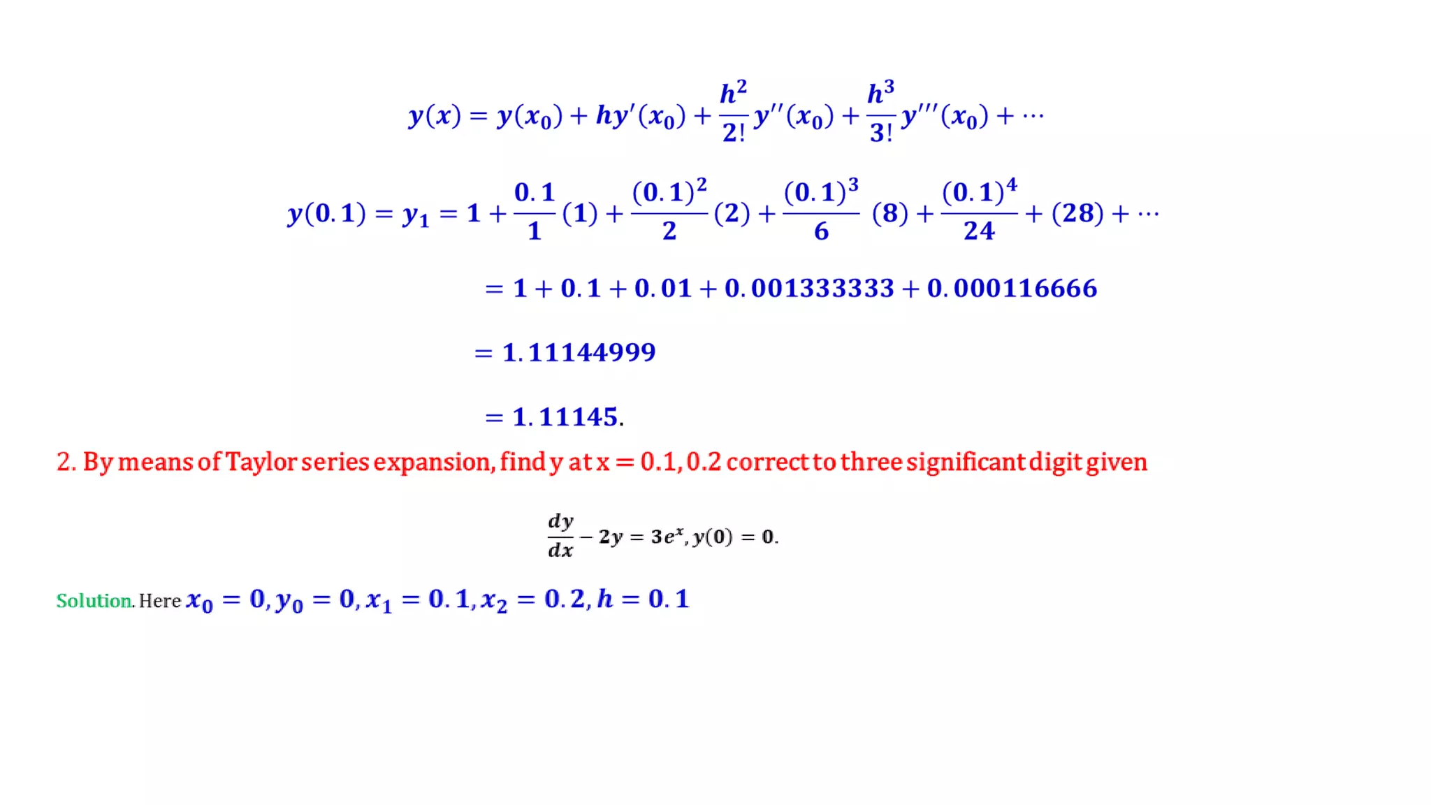 Numerical Solution of Ordinary Differential Equations | PDF