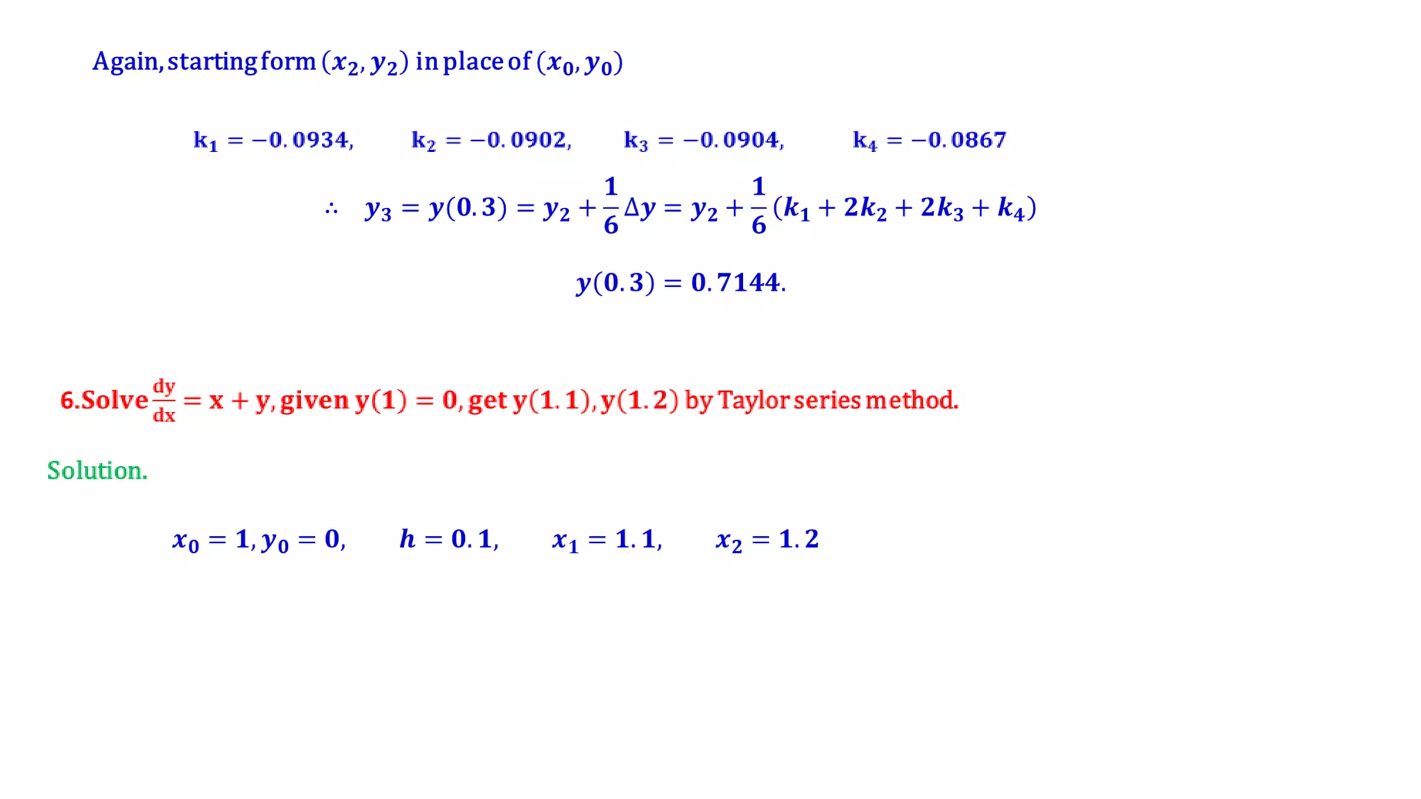 Numerical Solution Of Ordinary Differential Equations Pdf