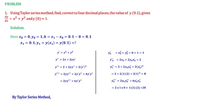 Numerical Solution of Ordinary Differential Equations | PDF