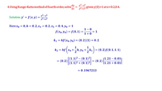 Numerical Solution of Ordinary Differential Equations | PDF