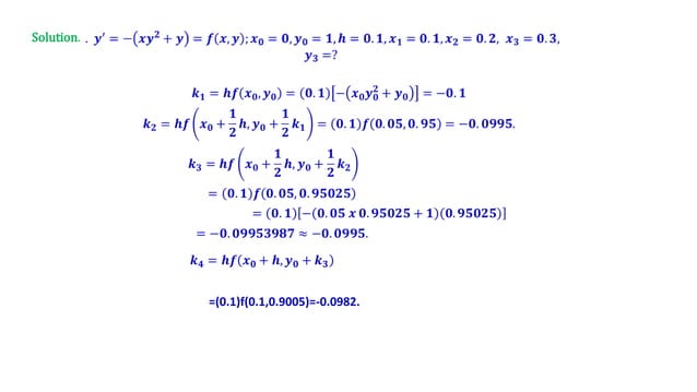 Numerical Solution of Ordinary Differential Equations | PDF