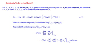 Numerical Solution of Ordinary Differential Equations | PDF