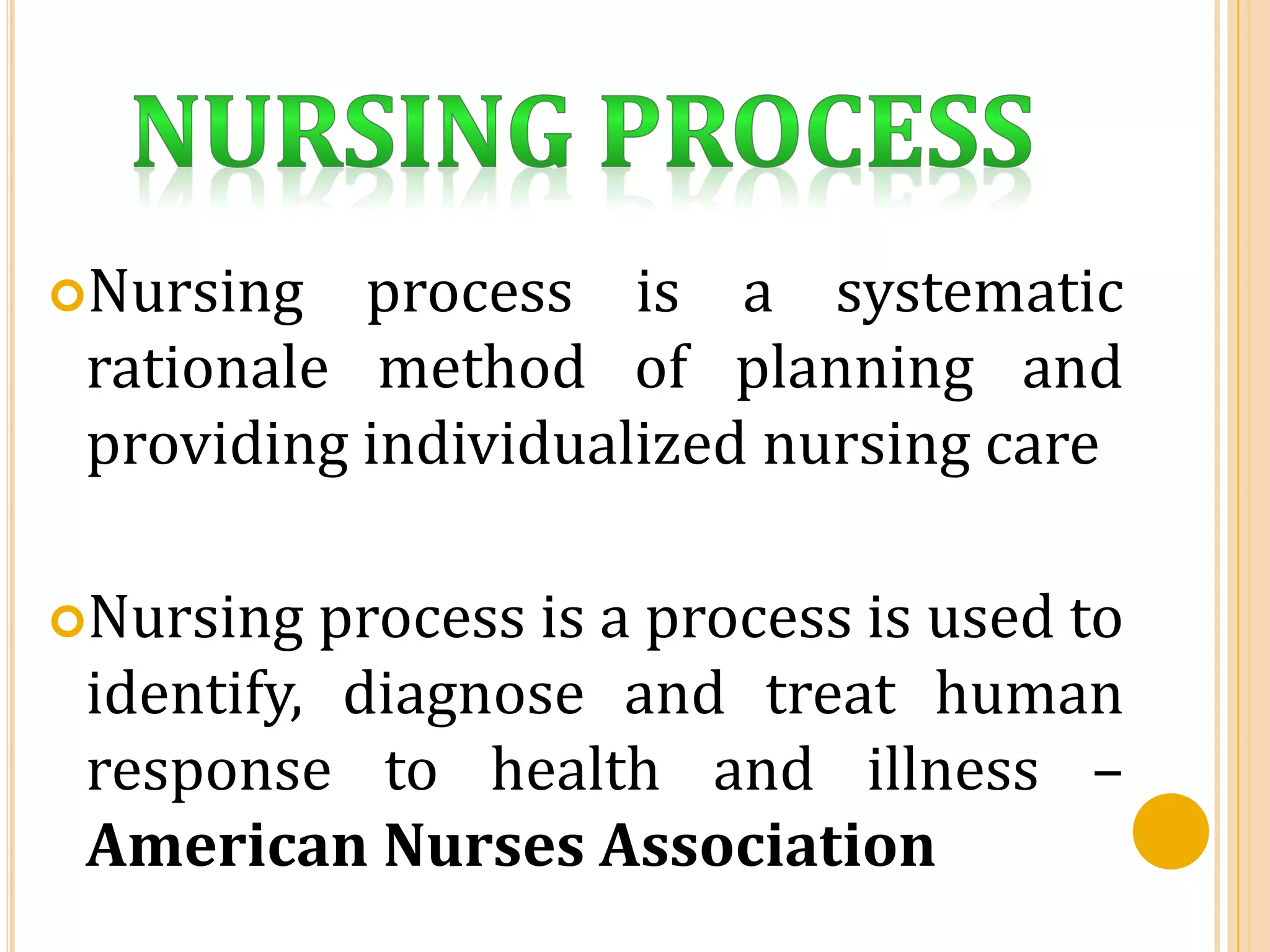 NURSING PROCESS | PPTX