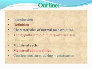 Unit v physiology of mensturation | PPTX