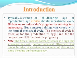 Unit v physiology of mensturation | PPTX