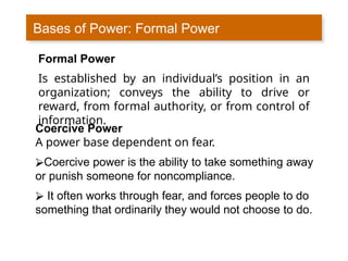 Unit- V Power and Politics.pptx mba organizAtion change and design | PPTX