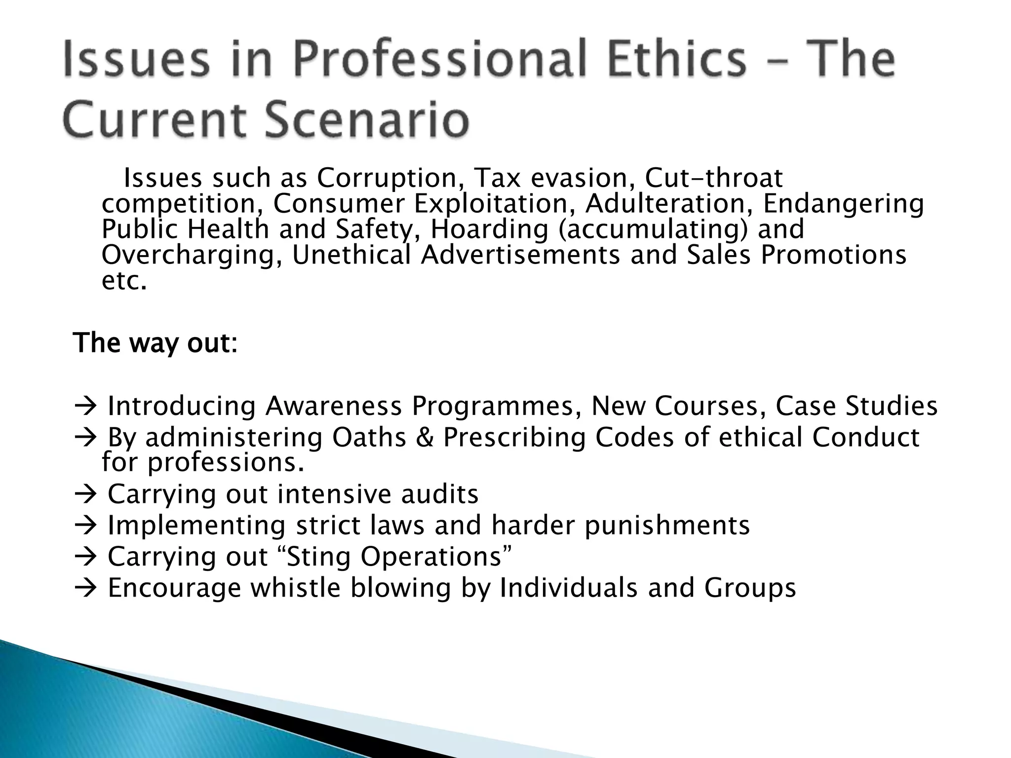 Unit 5 Professional ethics | PPTX
