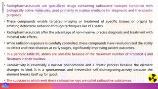 Pharmaceutical Inorganic Chemistry: Unit-V Radiopharmaceuticals | PPTX