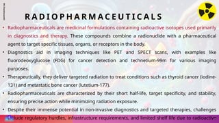 Pharmaceutical Inorganic Chemistry: Unit-V Radiopharmaceuticals | PPTX