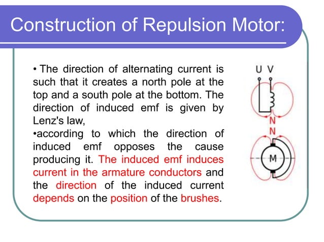 Unit v repulsion type motor | PPTX