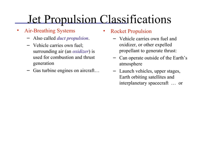 UNIT - V ROCKET PROPULSION | PPT | Chemistry | Science