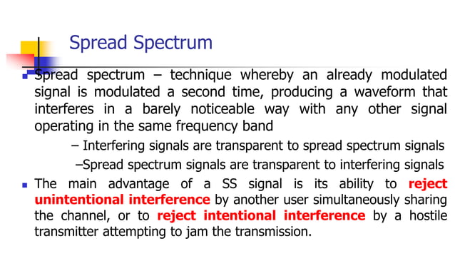 spread spectrum communication | PPTX