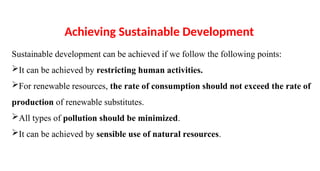 UNIT-V Sustainable Development does that this | PPT