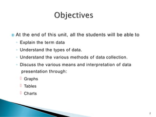 Unit-X-Data management, types of data and analysis | PPT