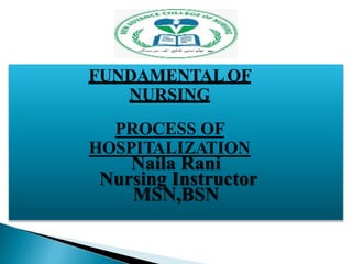 Unit-XI process of hoppitalization (1).pptx nusing | PPTX | First Aid ...