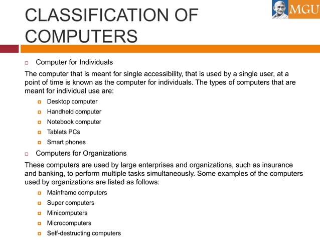 Computer Applications In Business by Mahatma Gandhi University | PPSX ...