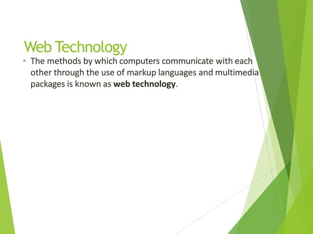 WEB TECHNOLOGY:Web Essentials and Markup Language HTML | PPTX