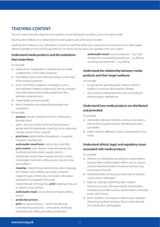 Unit 01 analysing media products and audiences | PDF